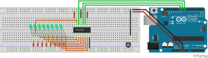 Tutorial 74HC595 - 8 led con uno Shift Register - Arduino con Zerbinati