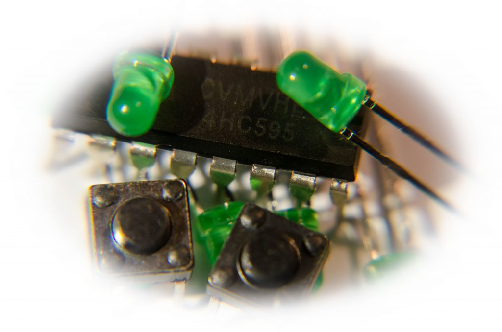 Tutorial Push Button 1 74hc595 8 Led E 2 Pulsanti Arduino Con